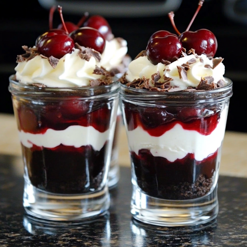Chocolate Cherry Cheesecake Parfaits – The Quick Delights