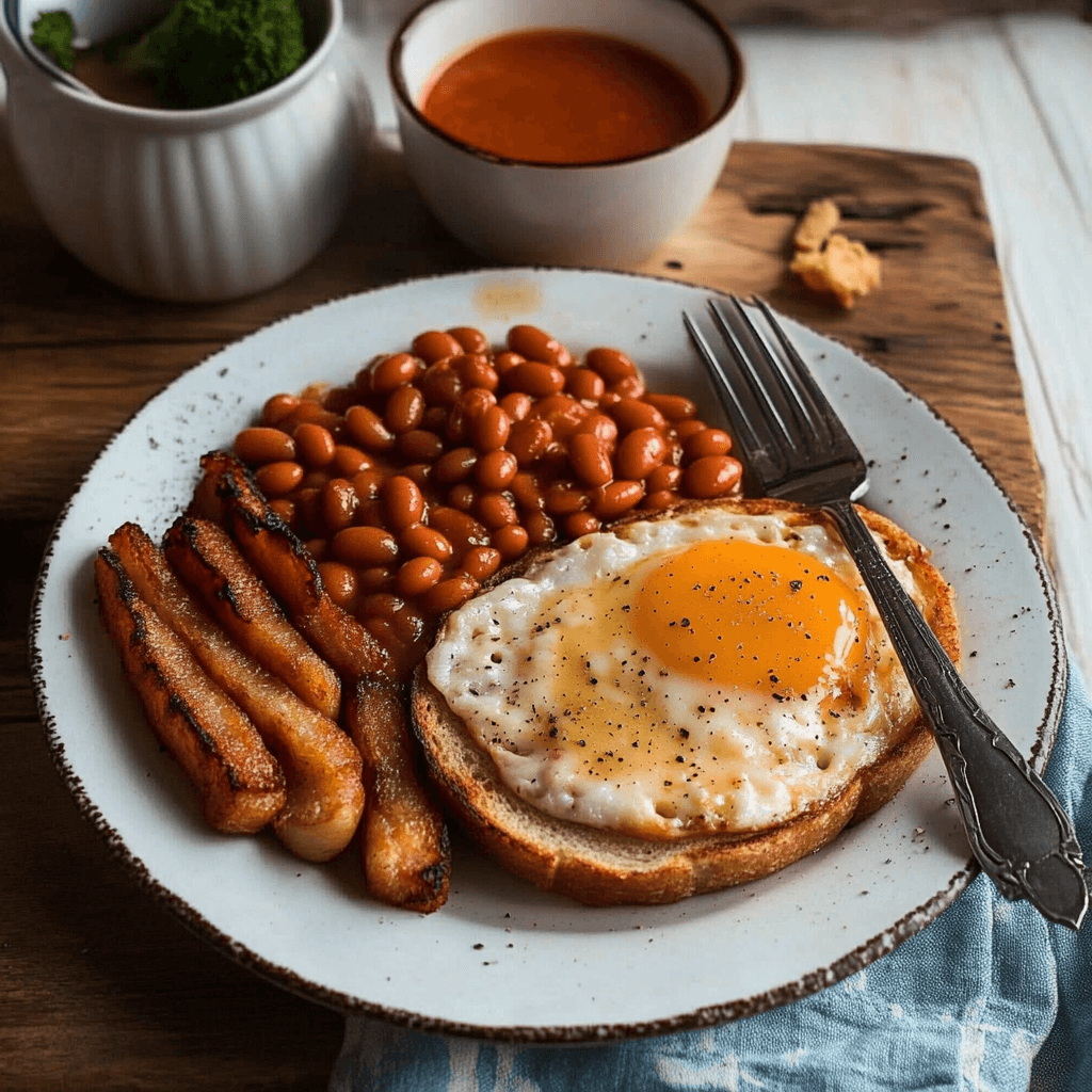 Full English Breakfast with Baked Beans – thequickdelights